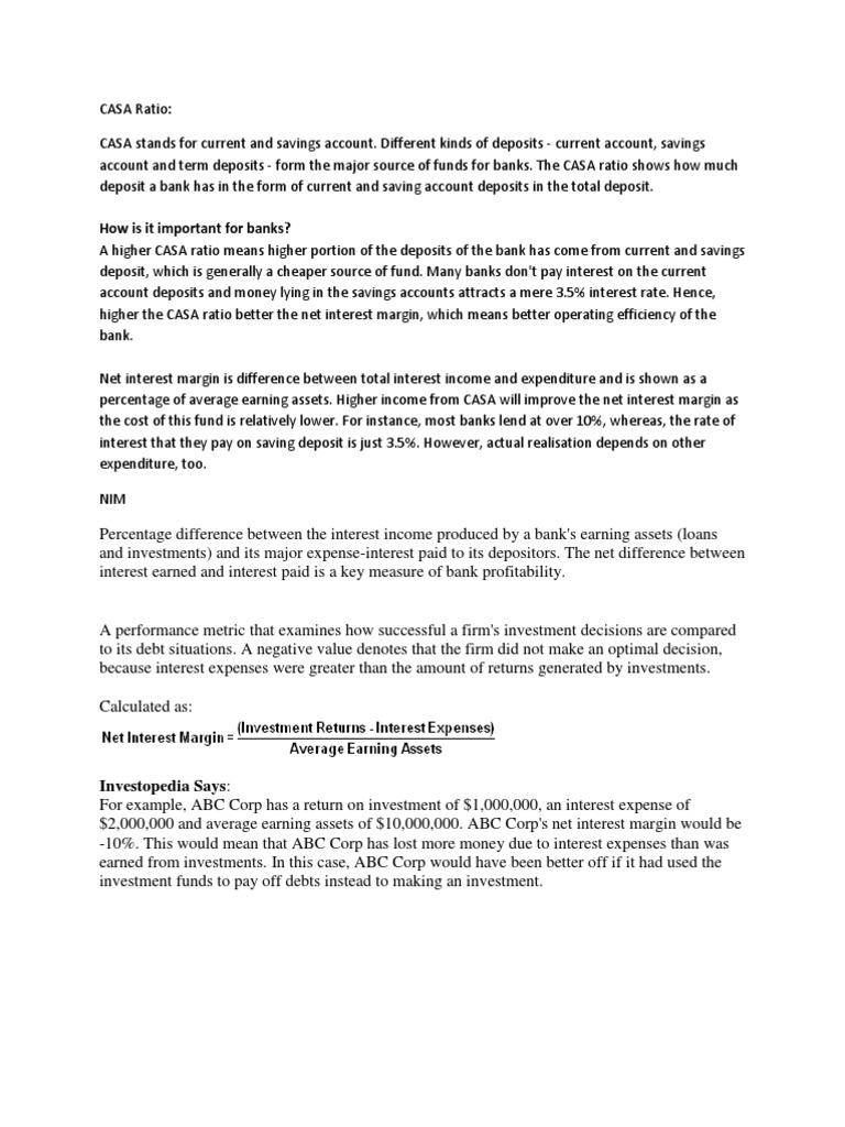 How Is It Important For Banks?: Investopedia Says | PDF | Interest ...