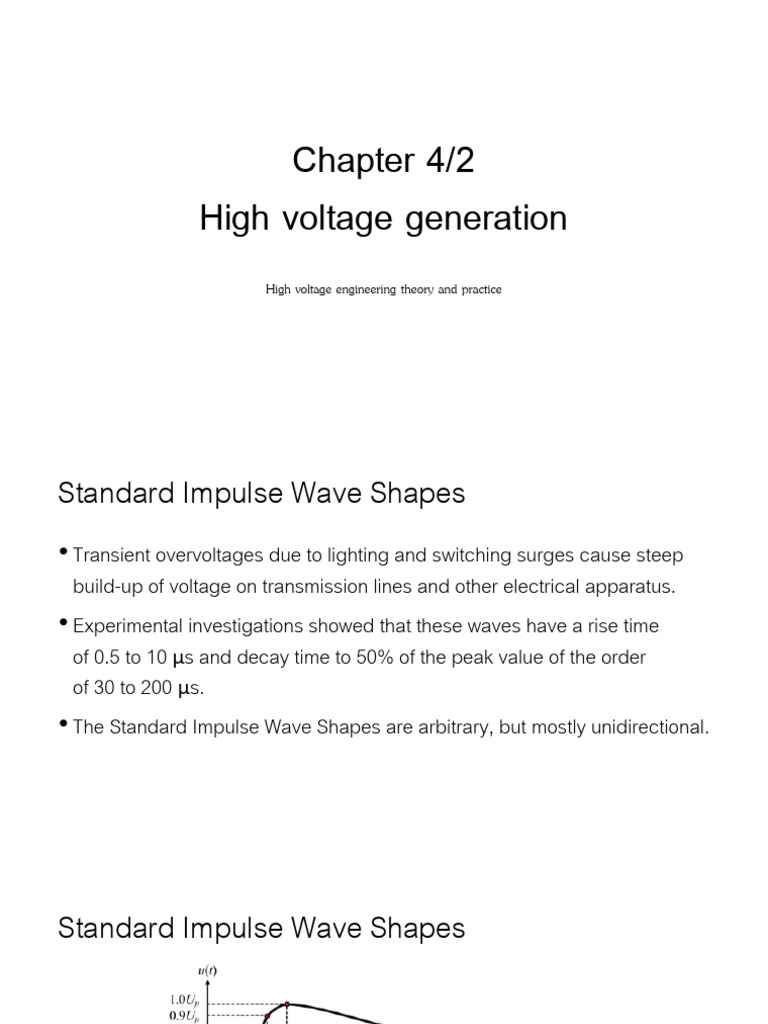 4 - HV Impulse Generator | PDF | Capacitor | Transformer