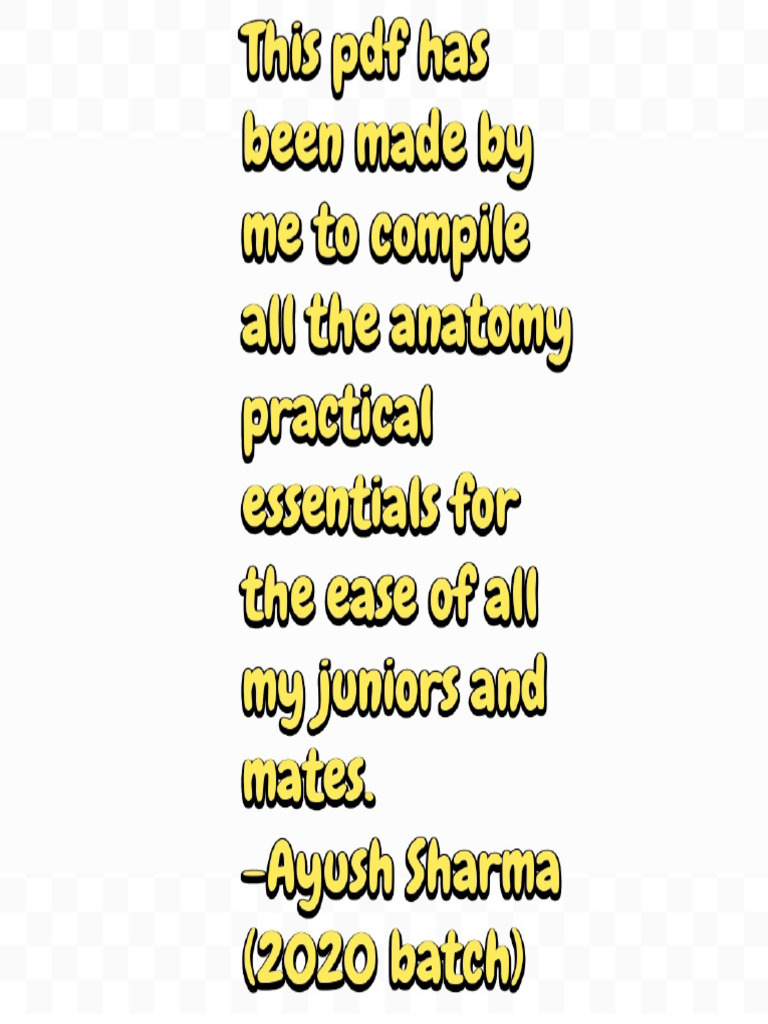 Full Anat Prac (Without Embryo) | PDF