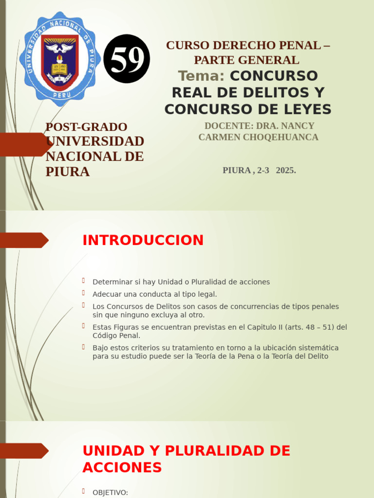 Concurso de Delitos y Delitos 10 - 12 NOV 2020 | PDF | Derecho penal | Crímenes