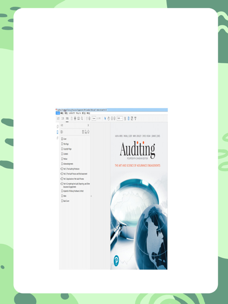 (Original PDF) Auditing The Art and Science of Assurance Engagements ...