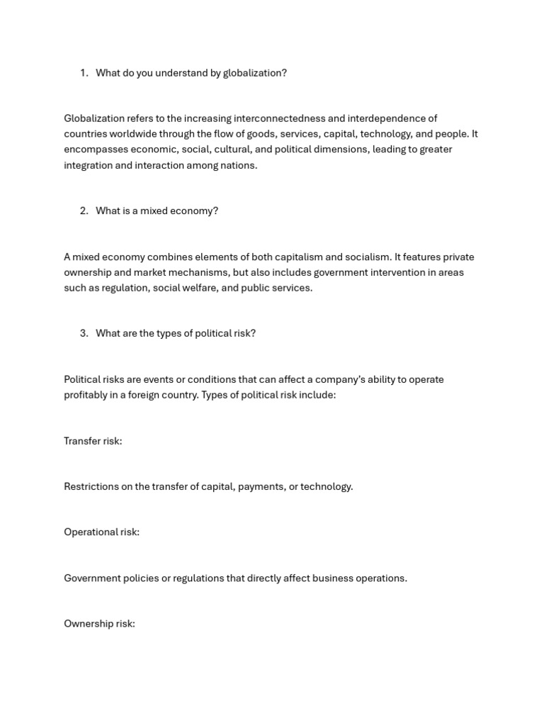 Key Concepts in Global Economics | PDF | Currency | Taxes