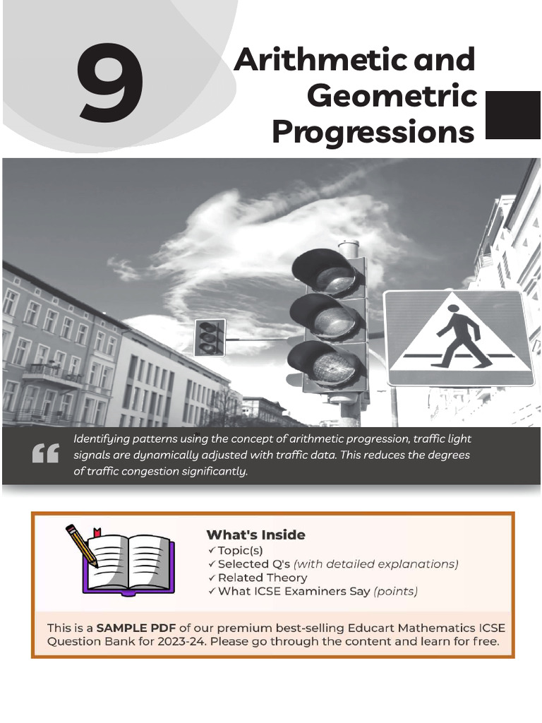 ICSE-X Mathematics - Chap-9 (AP & GP) | PDF | Mathematics