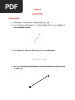 Lines and Angles Class9 2025 Clean | PDF | Line (Geometry) | Angle