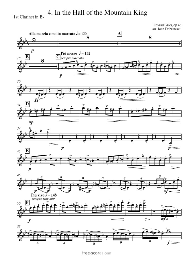 Grieg Edvard Peer Gynt Suite The Hall The Mountain King The Hall The ...