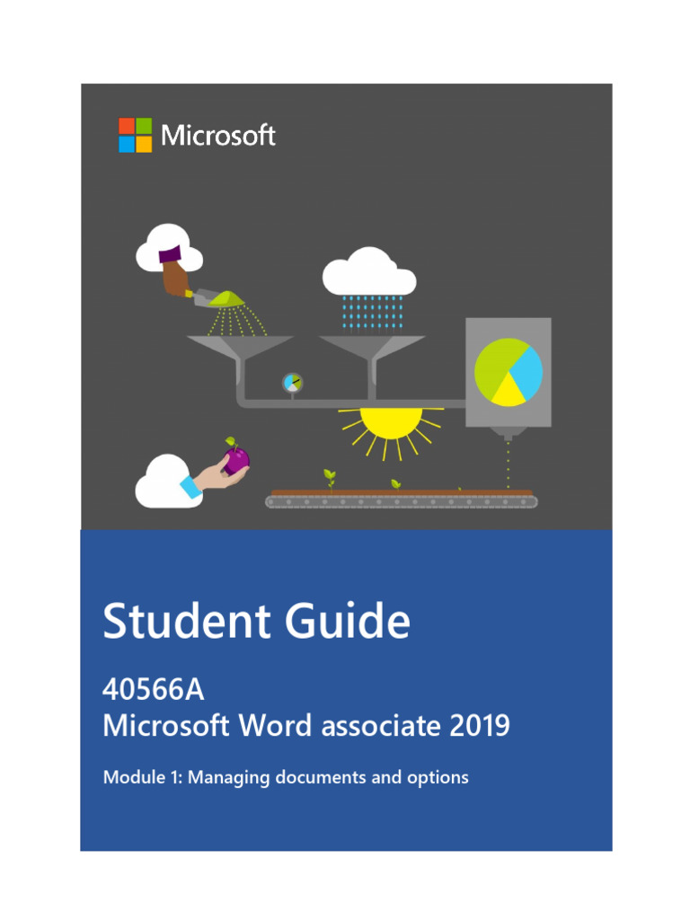 Student Guide M1 | PDF | Microsoft Word | Window (Computing)