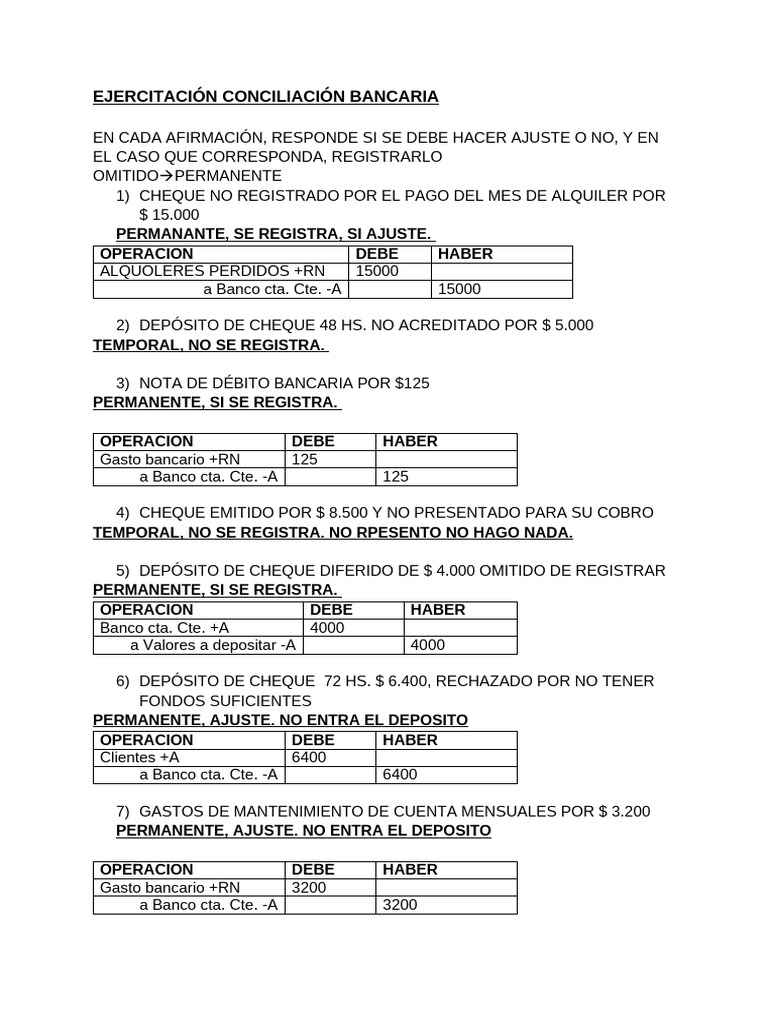 Conciliacion Ejercitacion | PDF