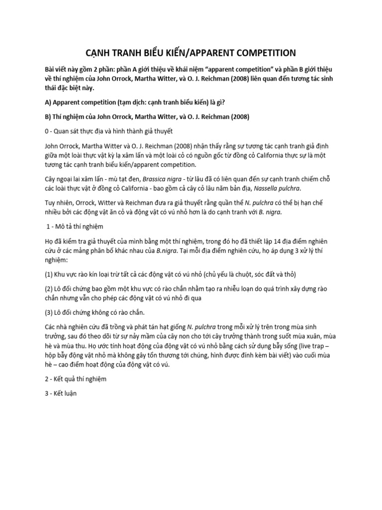 Sinh Thái Học (Olympic) | PDF