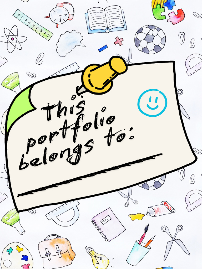 This English Portfolio Belongs To | PDF