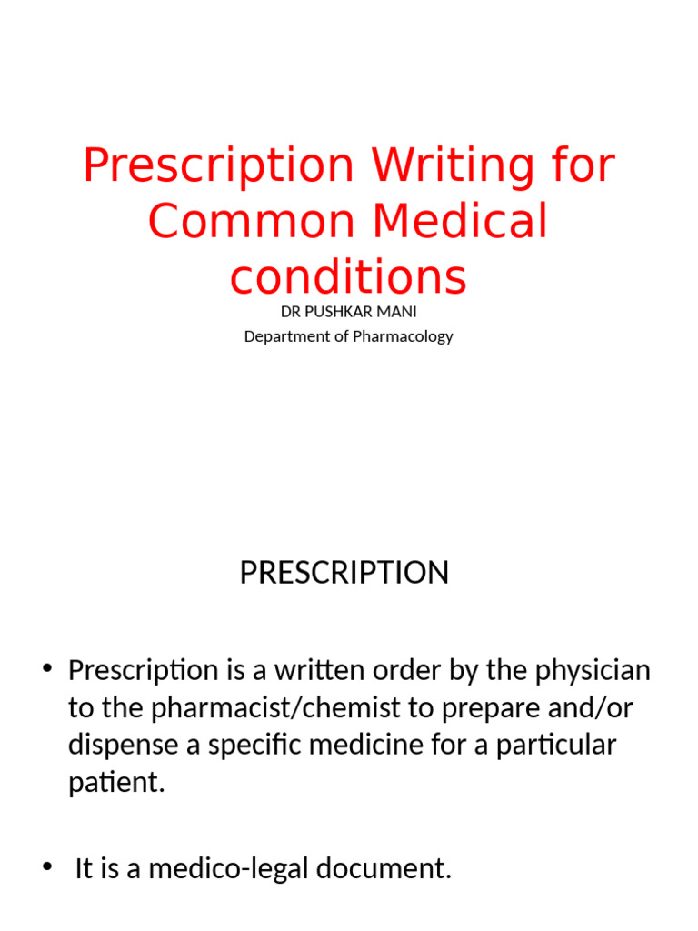 Medical Prescriptions Practical (BDS) and Mbbs | PDF | Medical ...