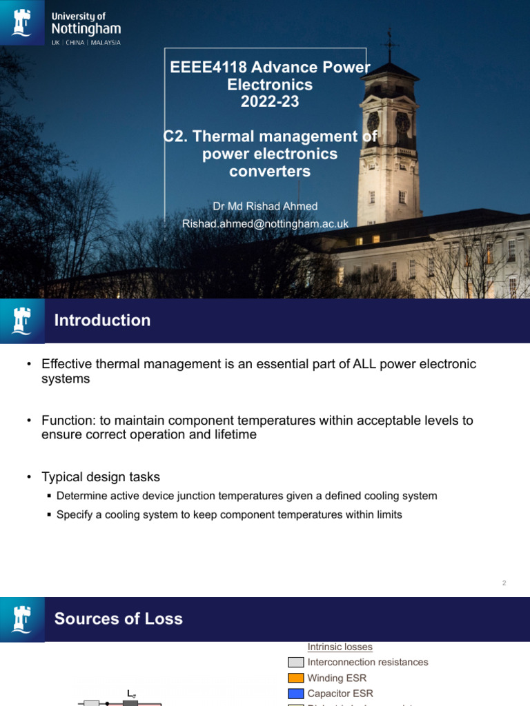 C2-Thermal Management of Power Electronics Converters - Annotated | PDF ...