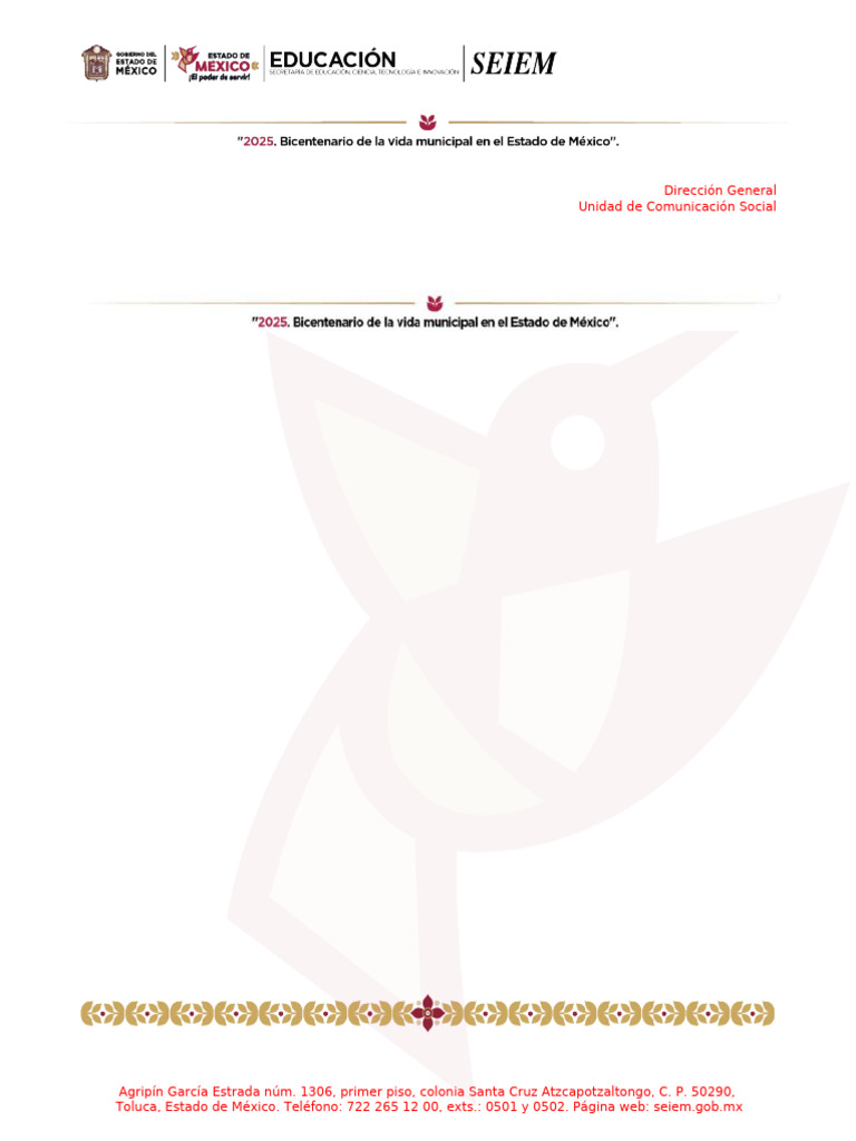 Hoja Membretada 2025 | PDF