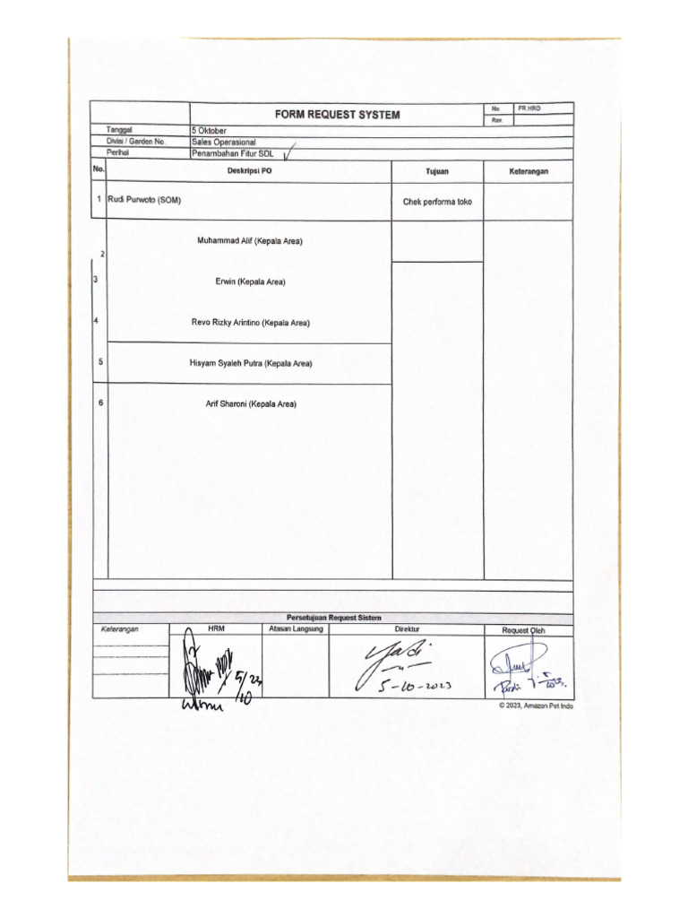 Form Request System | PDF