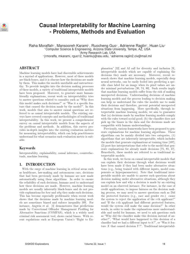 Causal Interpretability in ML Models | PDF | Machine Learning | Causality