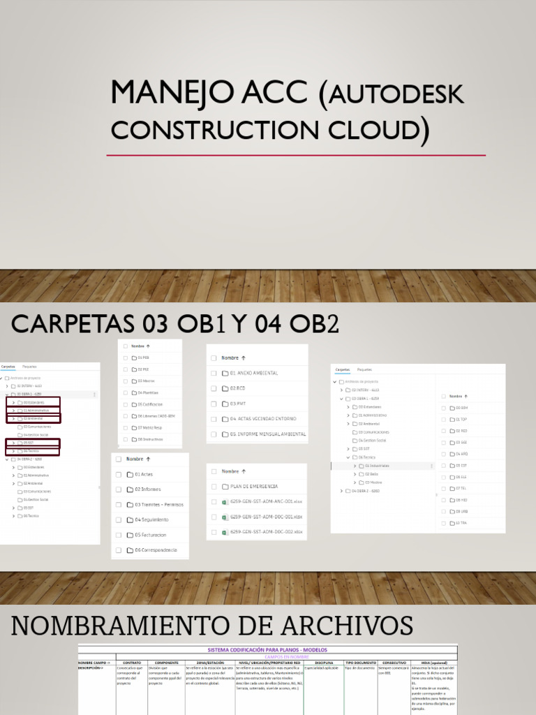 Manejo de ACC en Autodesk Construction Cloud | PDF