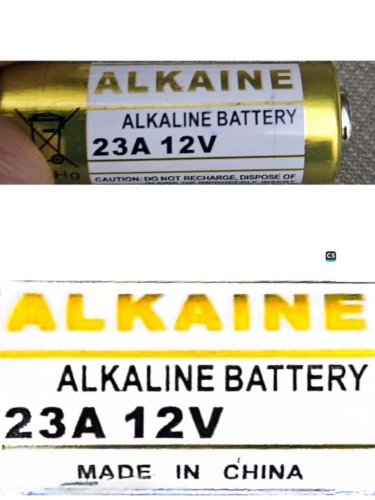 Car Remote Battery | PDF