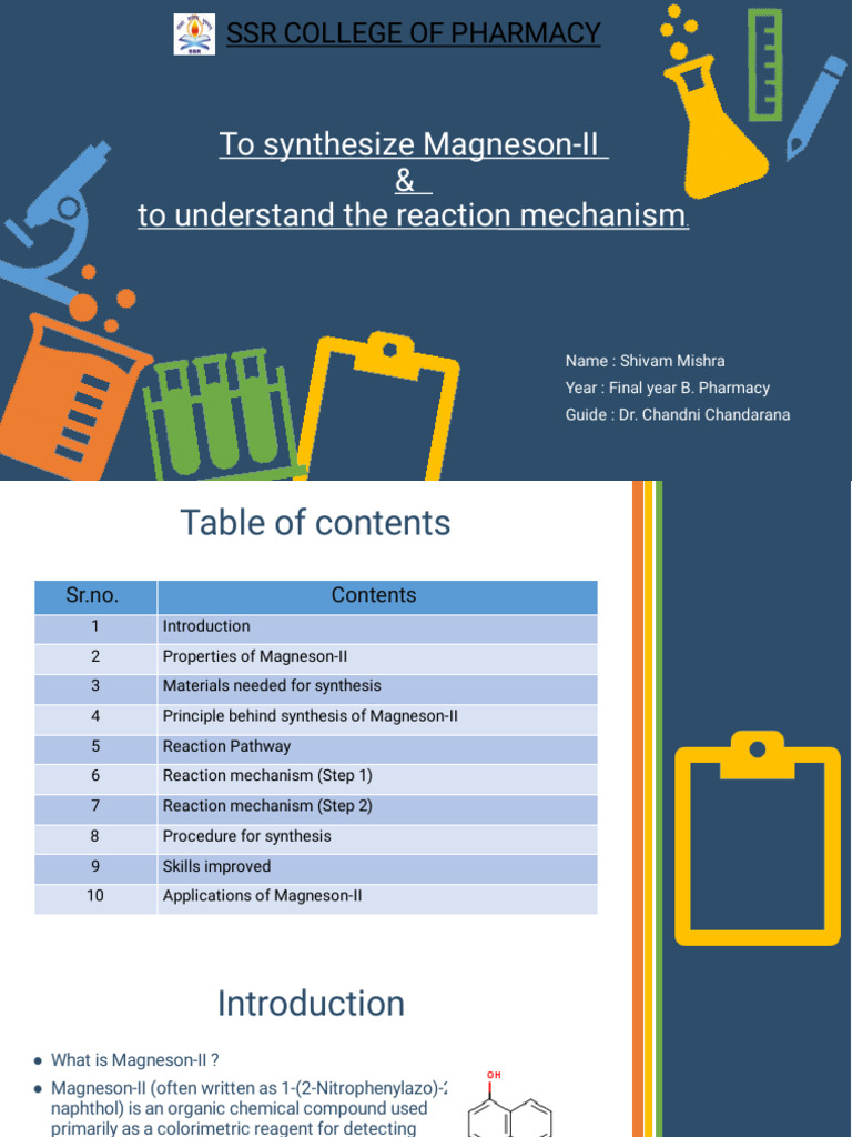 Magneson-Il 21ssrbph30 | PDF | Organic Synthesis | Chemical Reactions