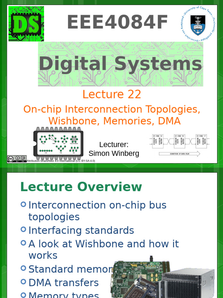 EEE4084F-Lecture22 | PDF | Random Access Memory | Flash Memory
