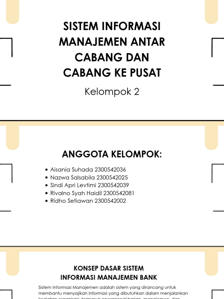 KLMPK 2 Materi 14 Sistem Informasi Manajemen Antar Cabang | PDF
