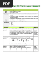Fundations Unit 2 Week 3 Plans | PDF | Letter Case | Graphemes