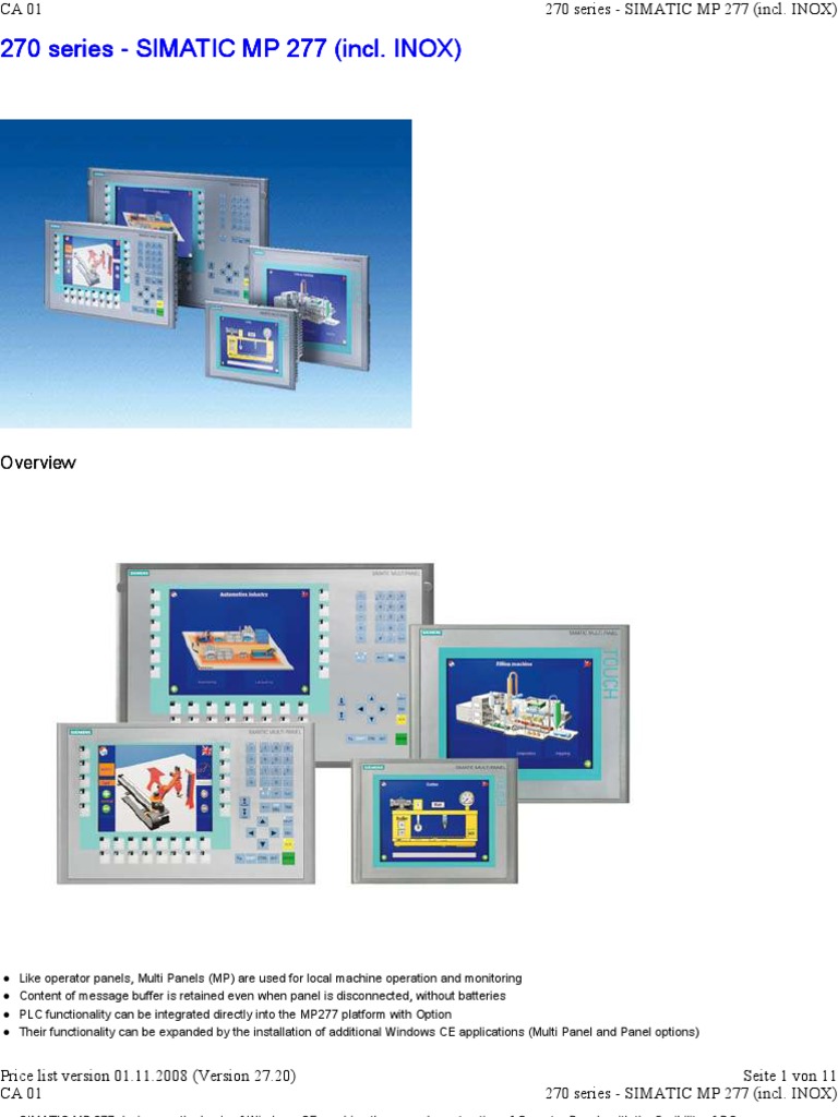 HMI - MP 277 10in | PDF | Usb | User Interface