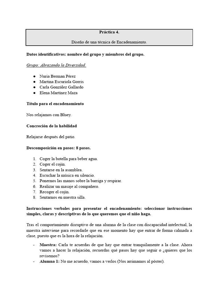 Práctica4 - Grupo Abrazando La Diversidad | PDF