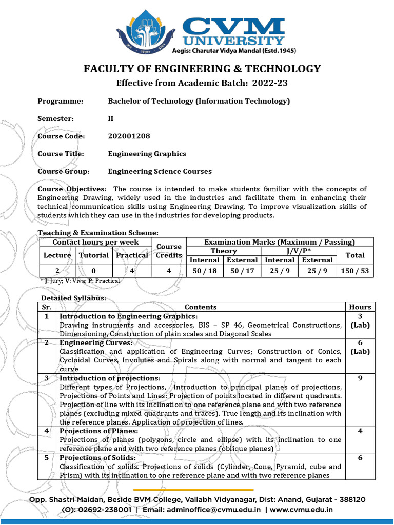 Engineering Graphics | PDF | Technical Drawing | Geometry
