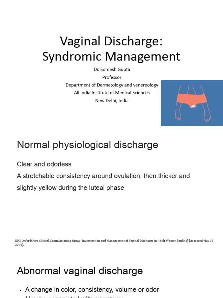 Management of Vaginal Discharge | PDF | Candidiasis | Vagina