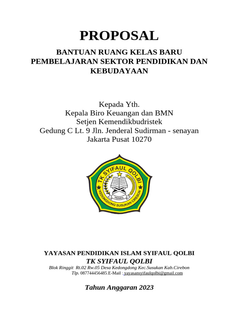 Contoh Proposl RKB Buat Umum | PDF
