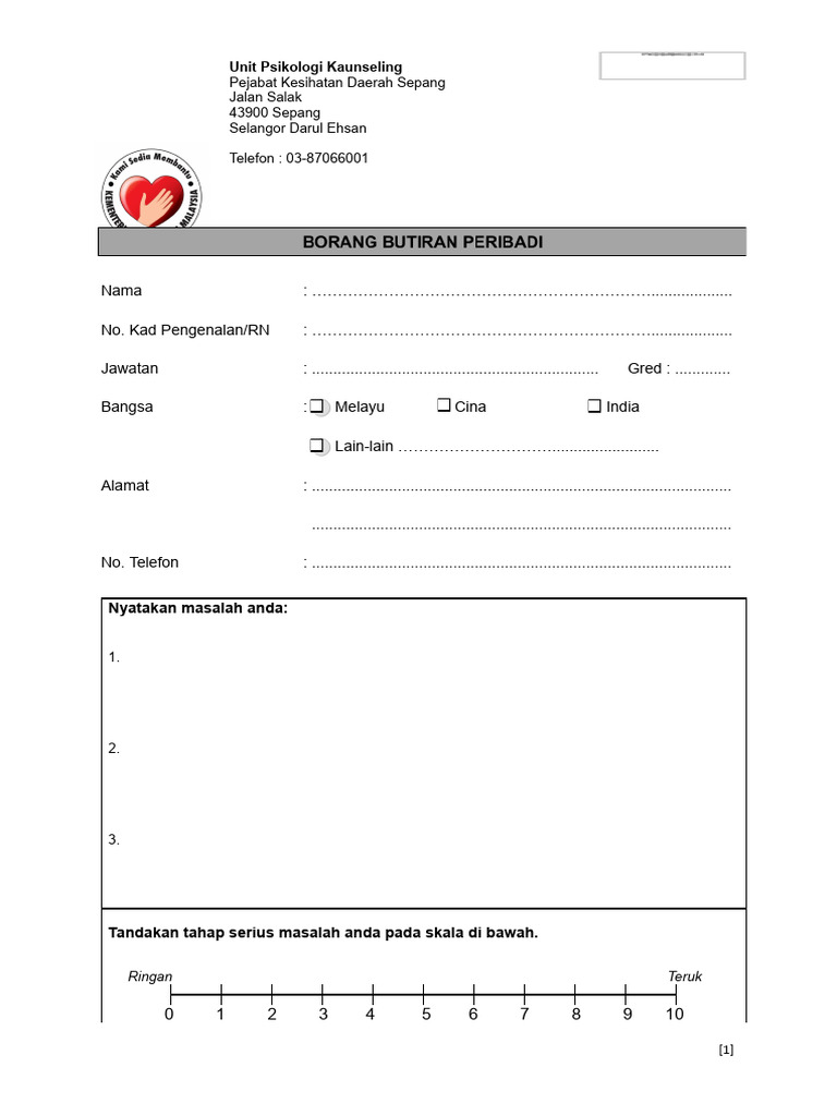 Bki2 - Borang Butiran Peribadi | PDF