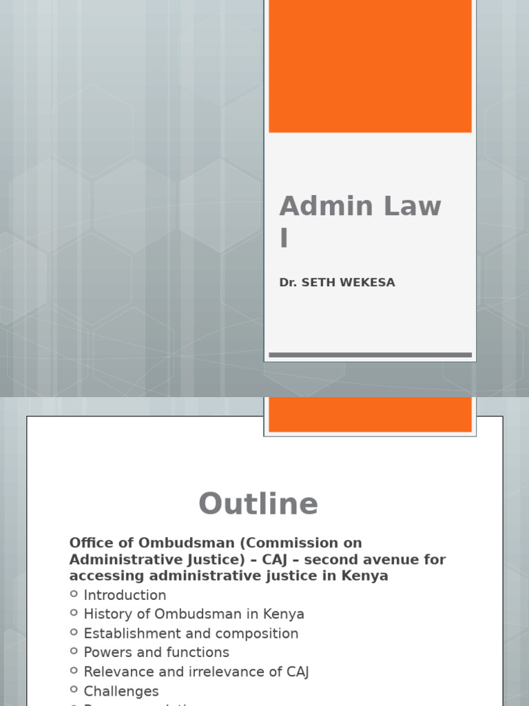 Admin Law Lesson 15 - Office of The Ombudsman | PDF | Supreme Court Of ...