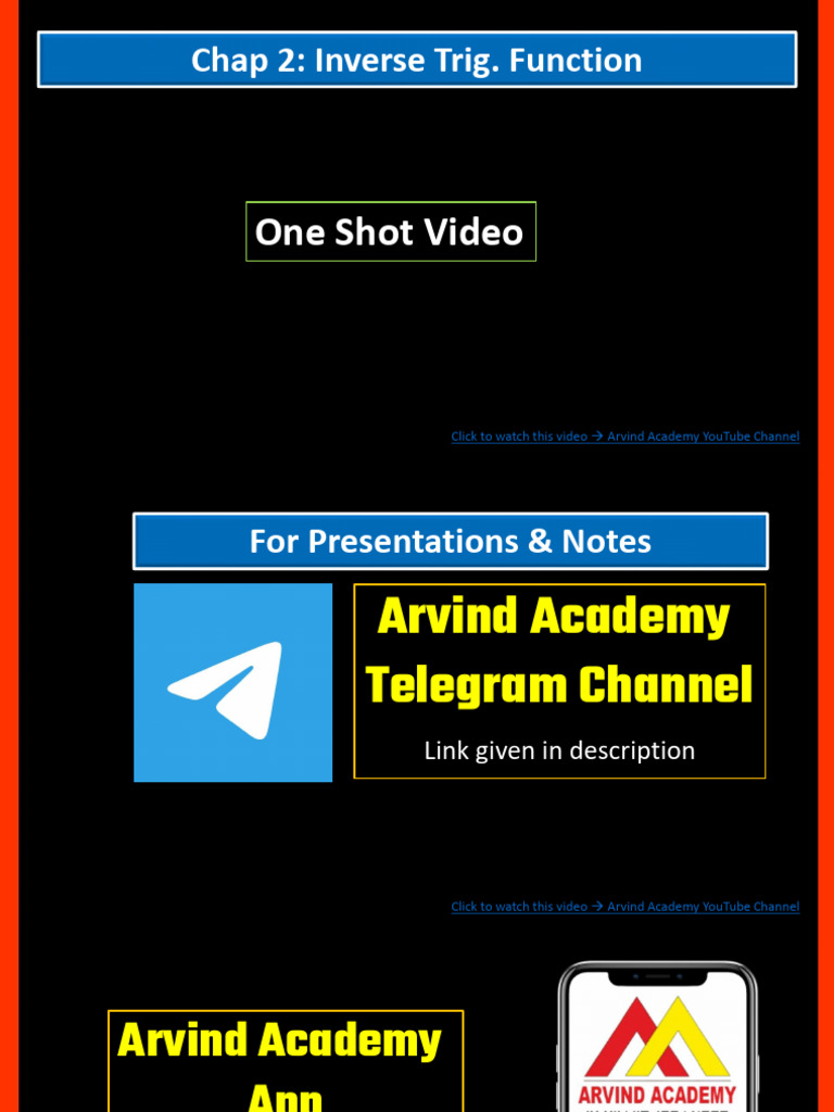 Chap 2 Inverse Trig Function With Annotations 2023 | PDF