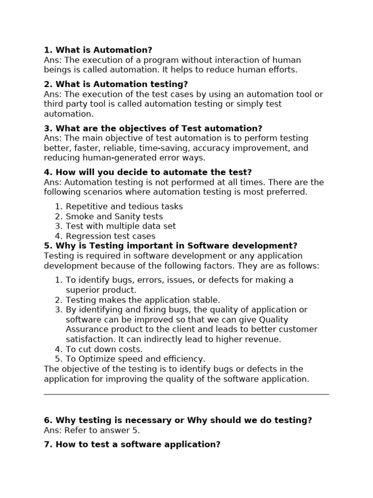 Understanding Automation Testing Basics | PDF | Software Testing ...