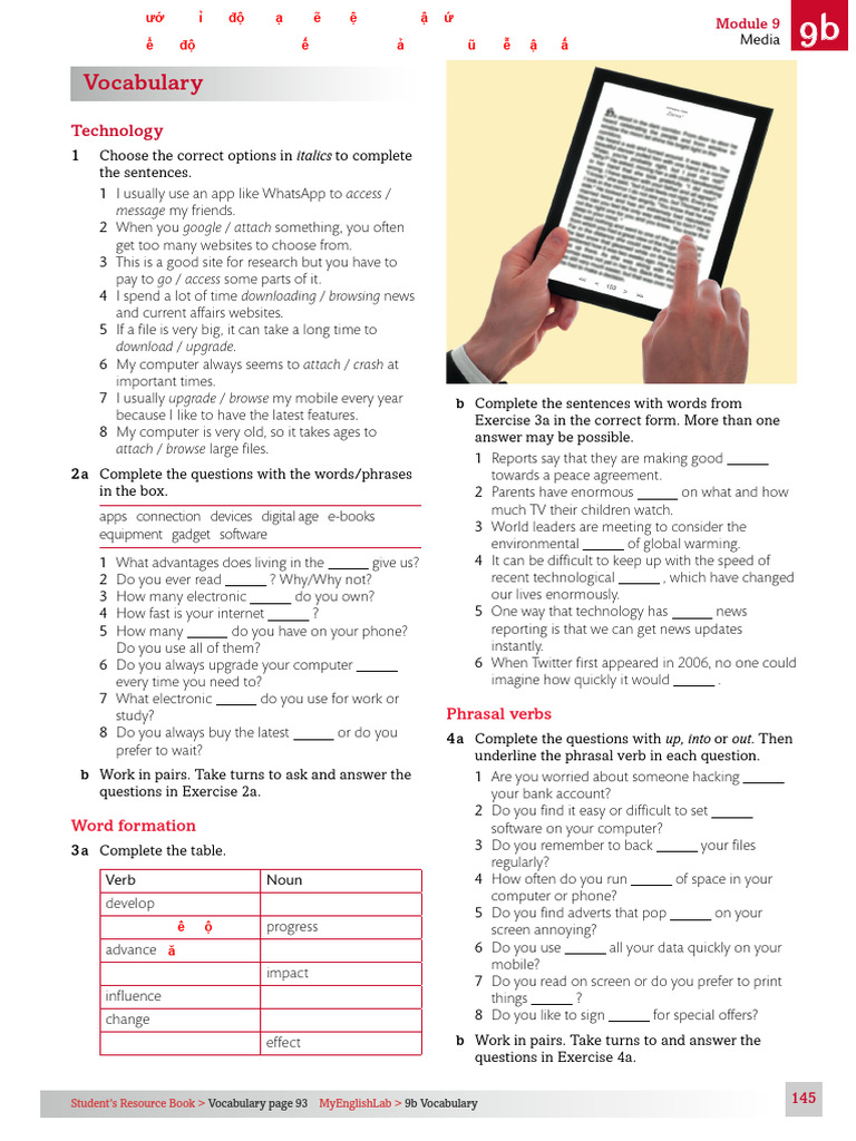 M9B - Vocabulary | PDF | Syntax | Grammar