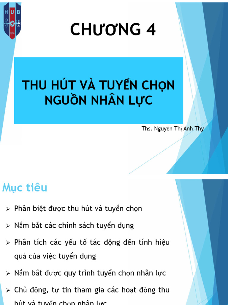 CH NG4: Thu Hút Và Tuy NCH N NGU Nnhânl C | PDF