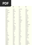 Vivid Verbs Comprehensive List | PDF | Violence | Nature