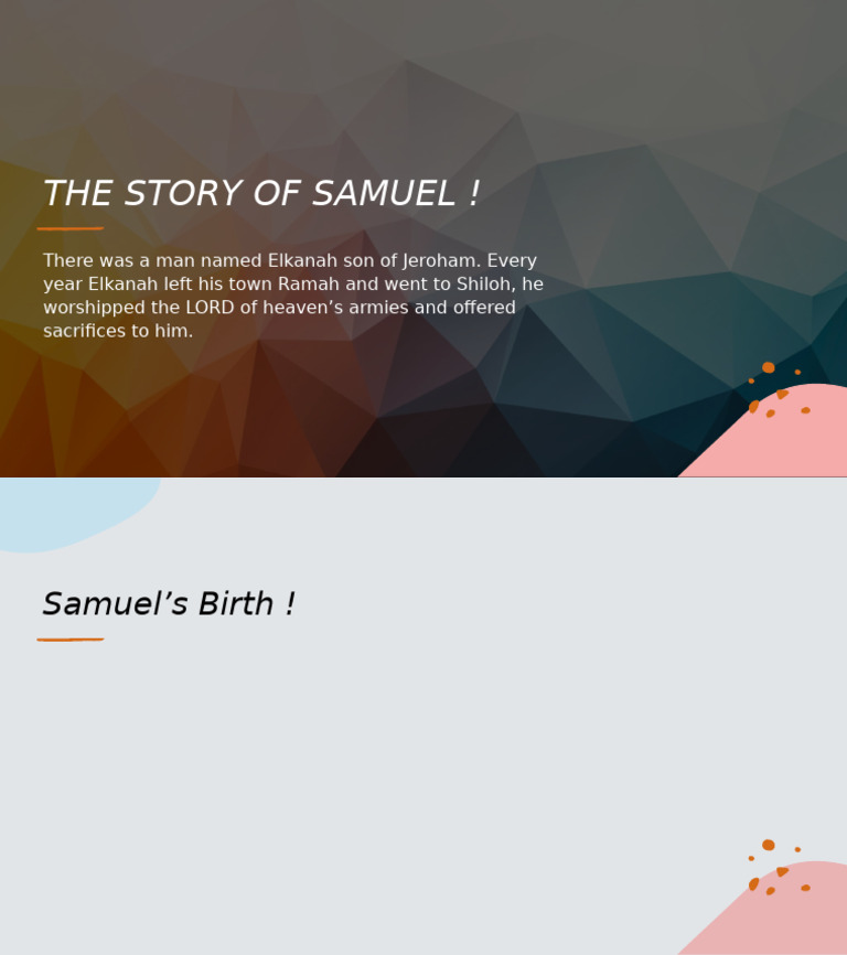 The Story of Samuel ! | PDF