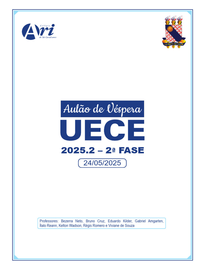 Aulão de Véspera de Física - UECE | PDF | Isômero | Espelho