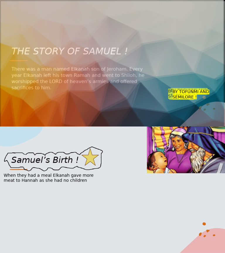 The Story of Samuel !6565 | PDF