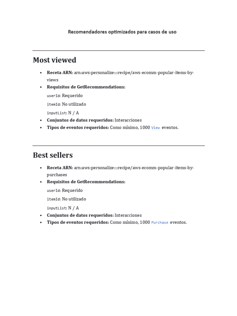 Recomendadores Optimizados Ecomm | PDF | Informática | Tecnologías de la información