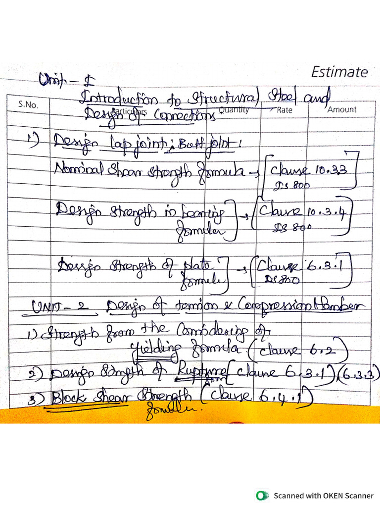 DSS Formulas in IS800 | PDF