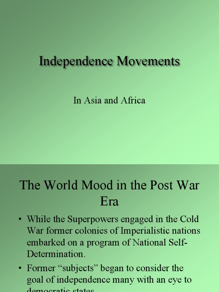 Independence Movements: in Asia and Africa | PDF | Sudan | Darfur