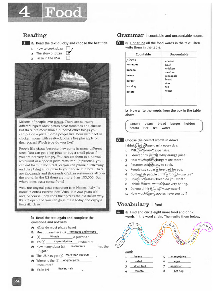 Kami Export - Jorge Luis Yerovi Guevara Medina - U4 - l1 - A World of Food (Workbook) | PDF