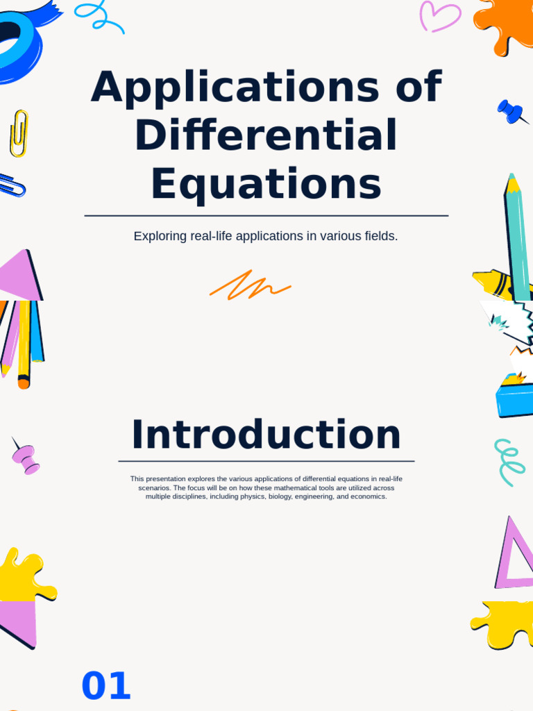 Applications of Differential Equations | PDF | Differential Equations | Equations