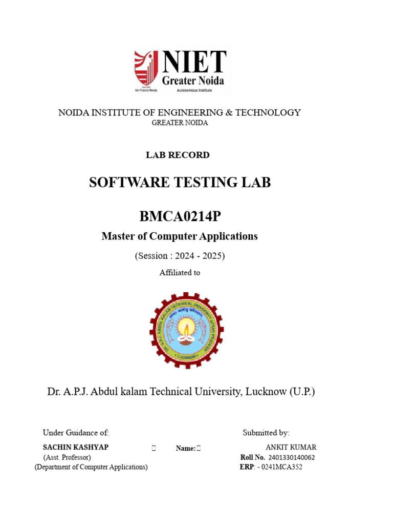 Ankit ST Front Page | PDF