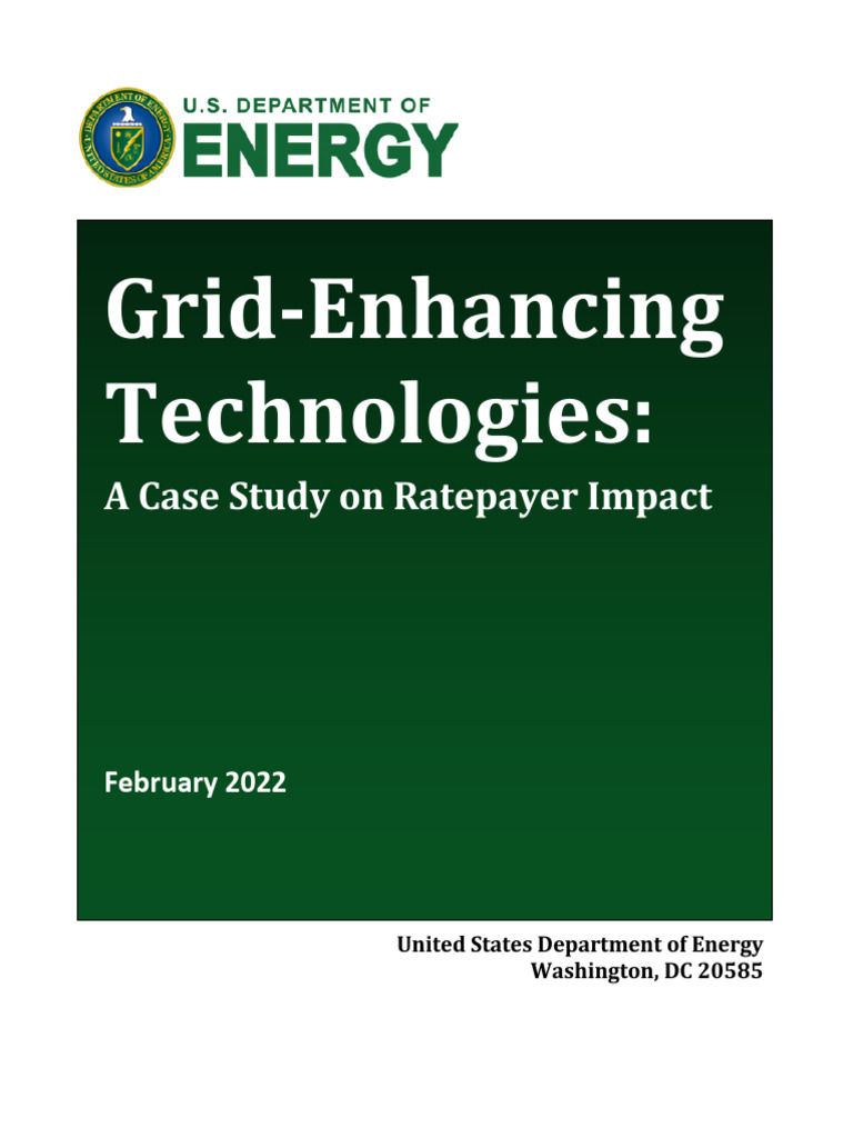 Grid Enhancing Technologies - A Case Study On Ratepayer Impact ...