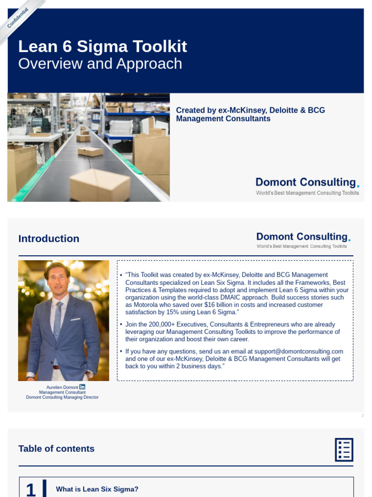 Lean 6 Sigma Toolkit - Overview and Approach | PDF | Six Sigma | Coffee