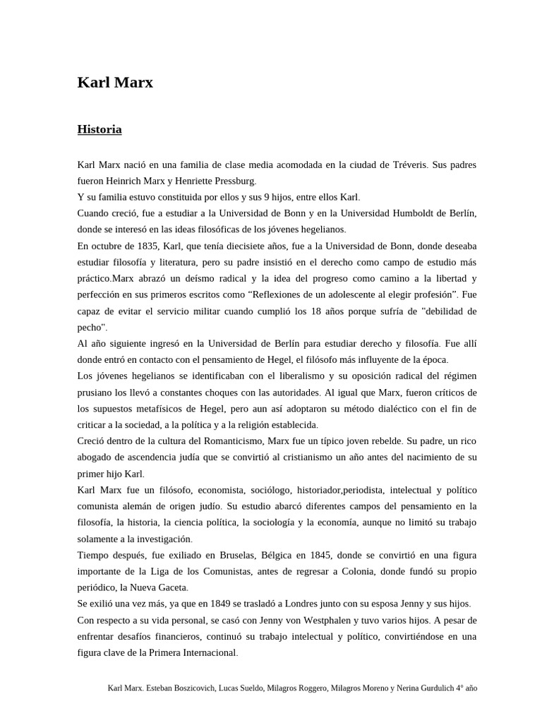 Karl Marx | PDF | Karl Marx | marxismo