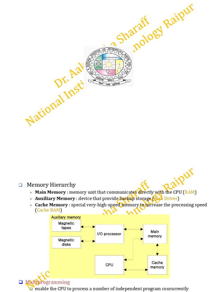 Unit IV - Main Memory Organization | PDF | Computer Data Storage | Cpu Cache