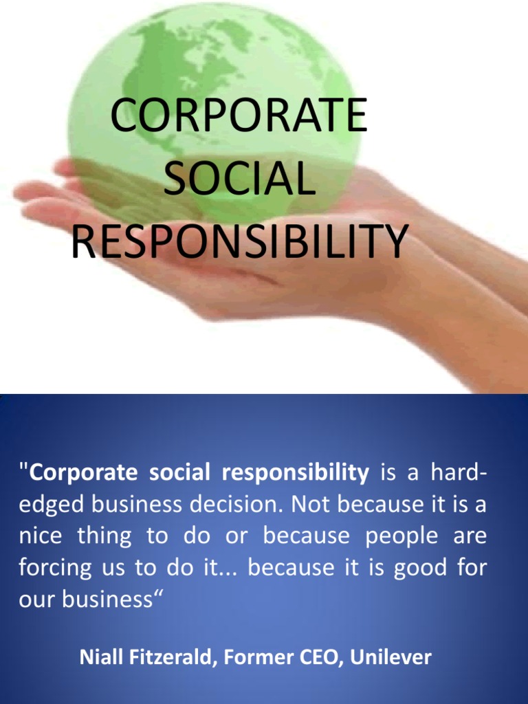 Corporate Social Responsibility | PDF | Corporate Social Responsibility ...